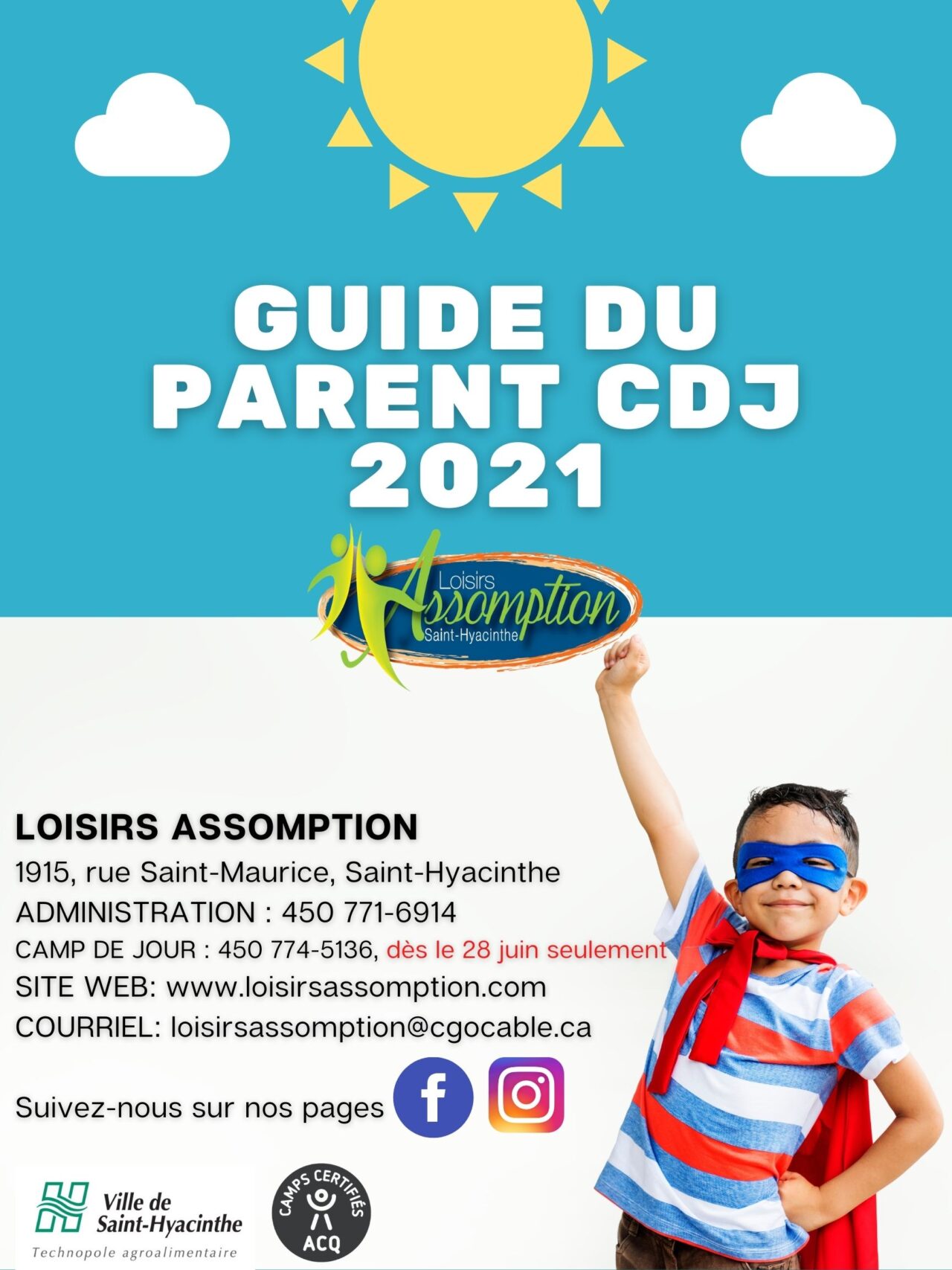 Informations générales - Loisirs Assomption